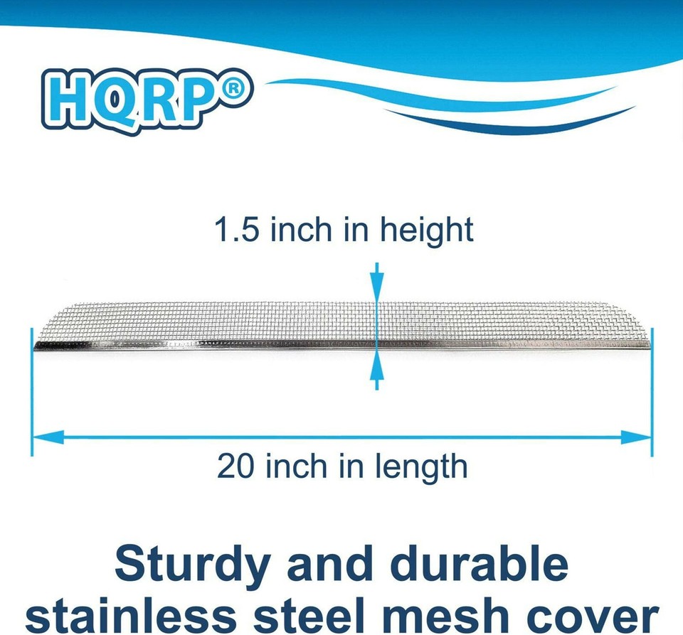 HQRP 20" x 1.5" RV Refrigerator Vent Cover Flying Bug Insect / Rodent ...