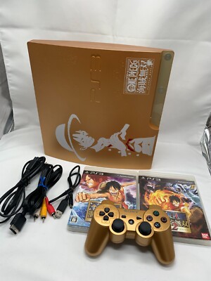 SONY Playstation 3 PS3 One Piece GOLD EDITION set 320GB CEJH-10021 Exc+ ...