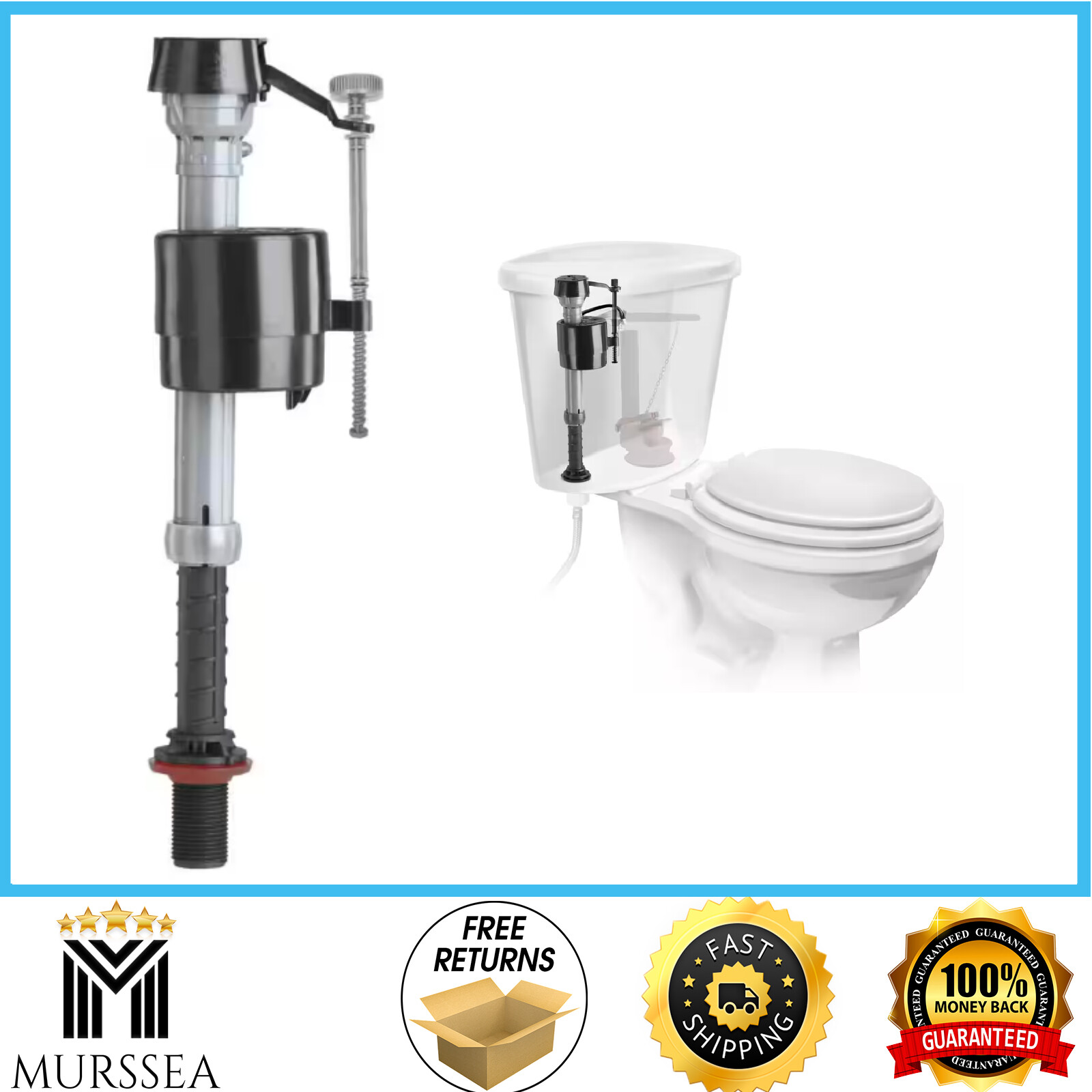 Fluidmaster 400A Anti-Siphon Toilet Tank Fill Valve for sale online | eBay