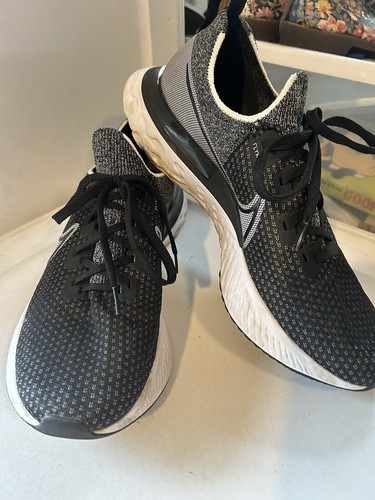 Nike React Infinity Run Flyknit Men's Shoes Size 13 ‘Black White' Shoes ...