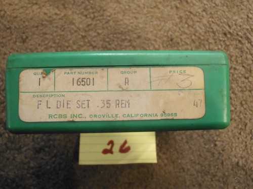 RCBS 16501 FL 35 REM RELOADING 2 DIE SET - PREOWNED - | eBay