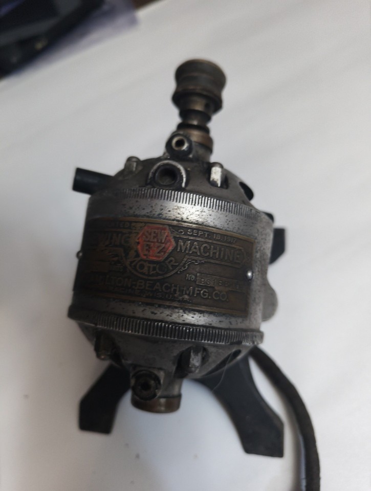 Antique 1917 sewing machine motor Hamilton beach manufacturing company ...