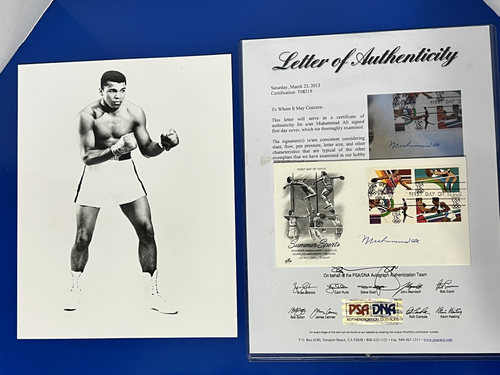 Muhammad Ali Heavyweight Champ Boxing Autographed First Day Cover PSA ...