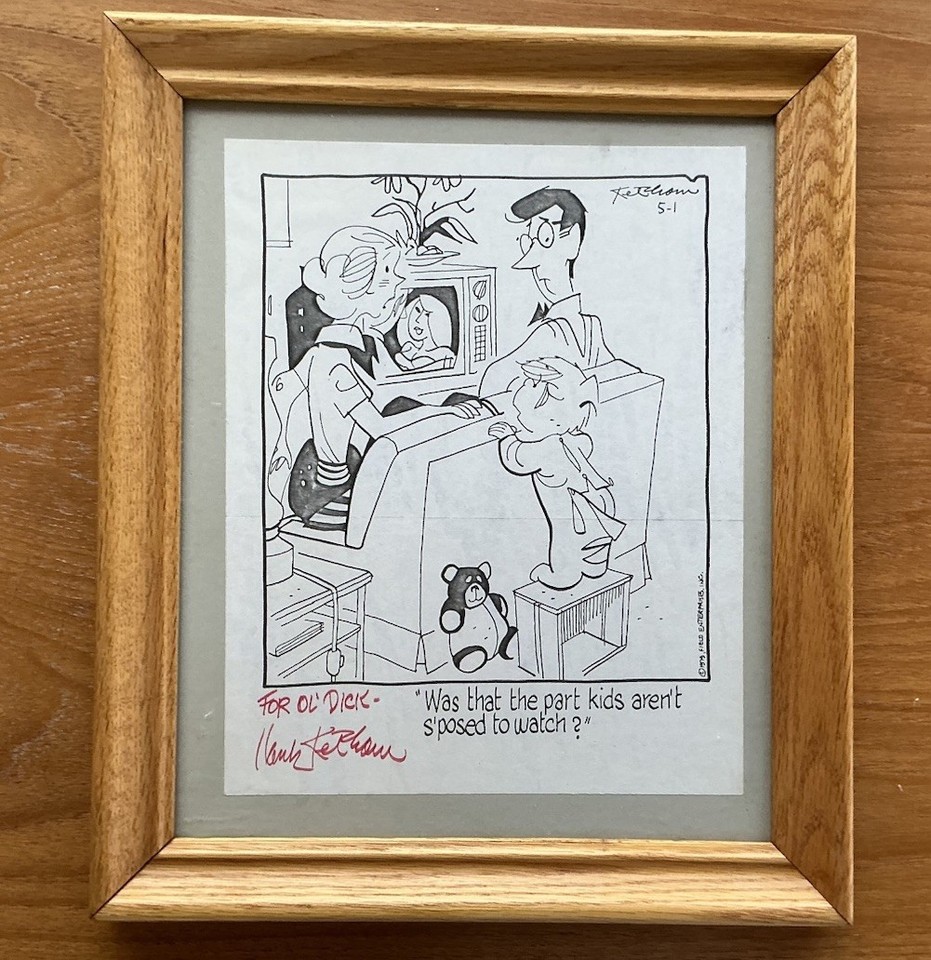 Dennis The Menace Signed Original Comic Strip Art Hank Ketcham 5-1 1979 ...