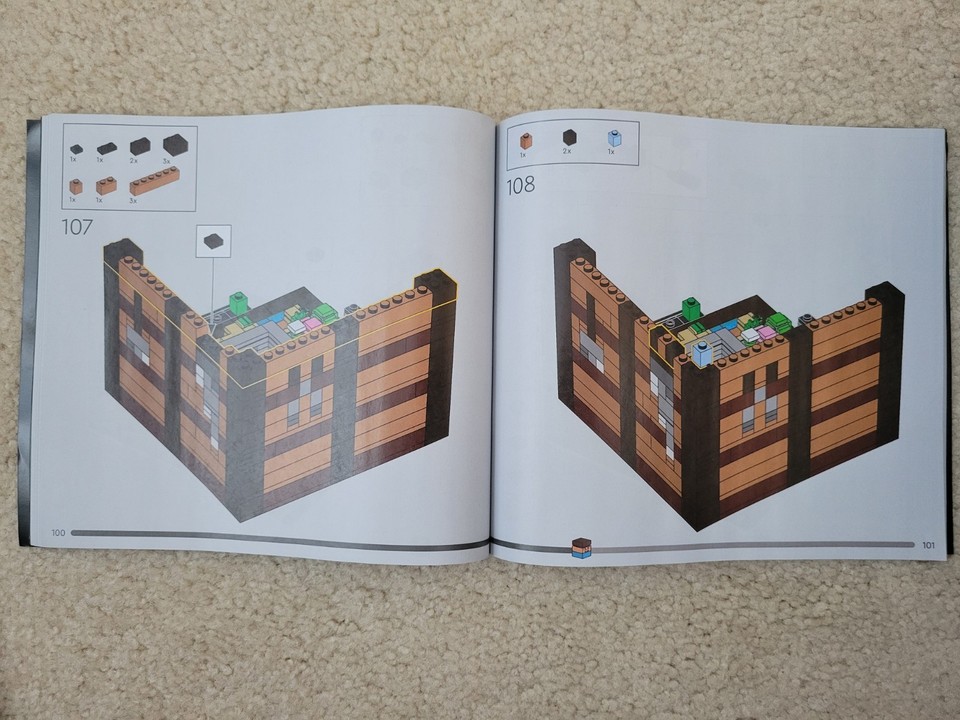 LEGO Minecraft Crafting Table Instruction Book ONLY 21265 | eBay