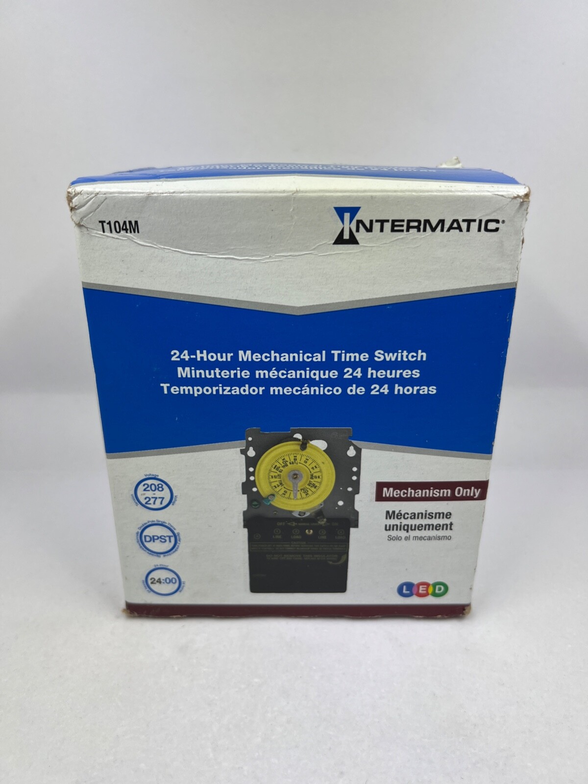 Intermatic T104M 24-Hour Mechanical Time Switch Mechanism Only 208-277V ...