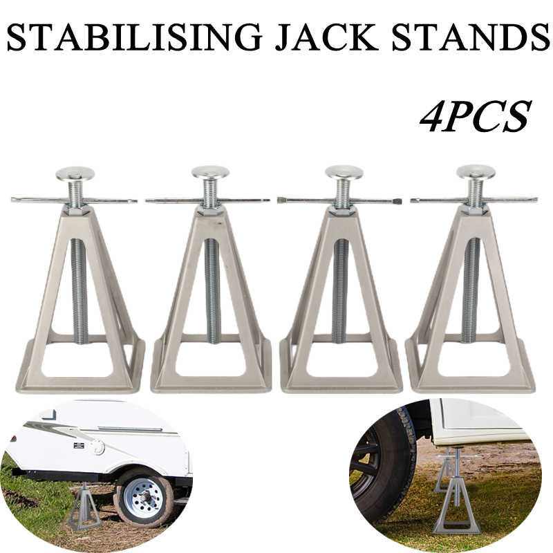 4PCS Aluminium Caravan Supports Axle Leveller Stand Stabiliser | eBay UK