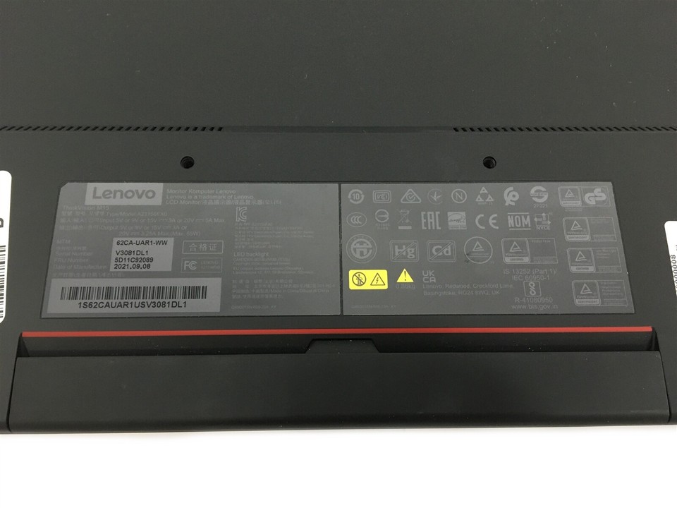 Lenovo ThinkVision M15 15.6” FHD WLED LCD Mobile Monitor Portable - See ...