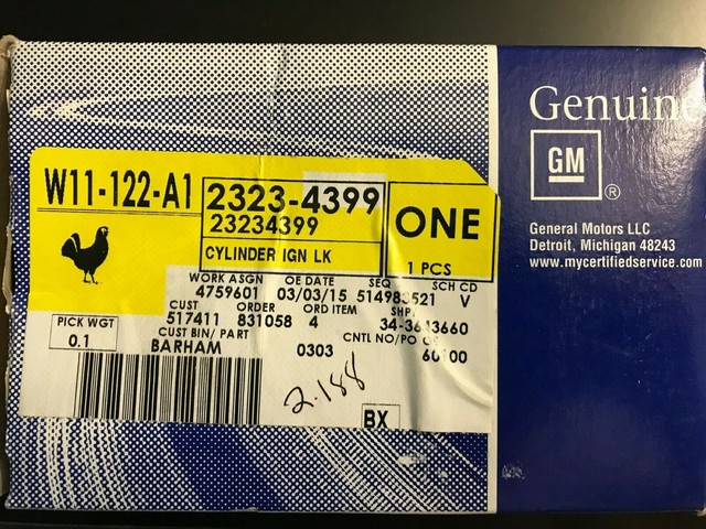 Genuine GM Cylinder Kit 23234399 for sale online | eBay