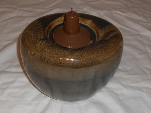 Beautiful Hand Painted Vintage Tiki Ceramic Table Torch Firebowl Brand ...