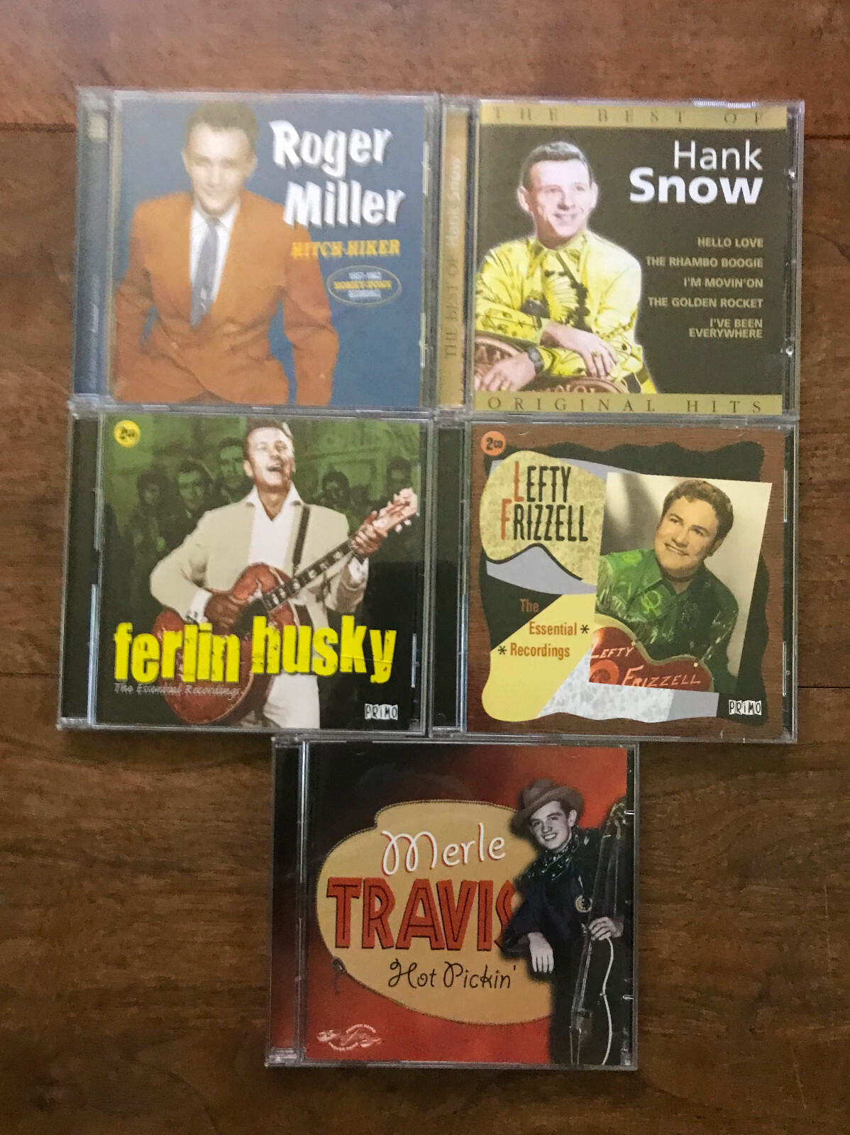 Lot of 5 Classic Country CDs, Sets, Rare Imports, Roger Miller, Ferlin ...