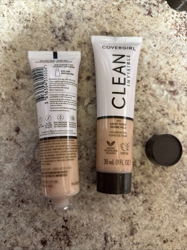 Covergirl Clean Invisible 103 Light Ivory Liquid Foundation Set Of 2 ️ ...