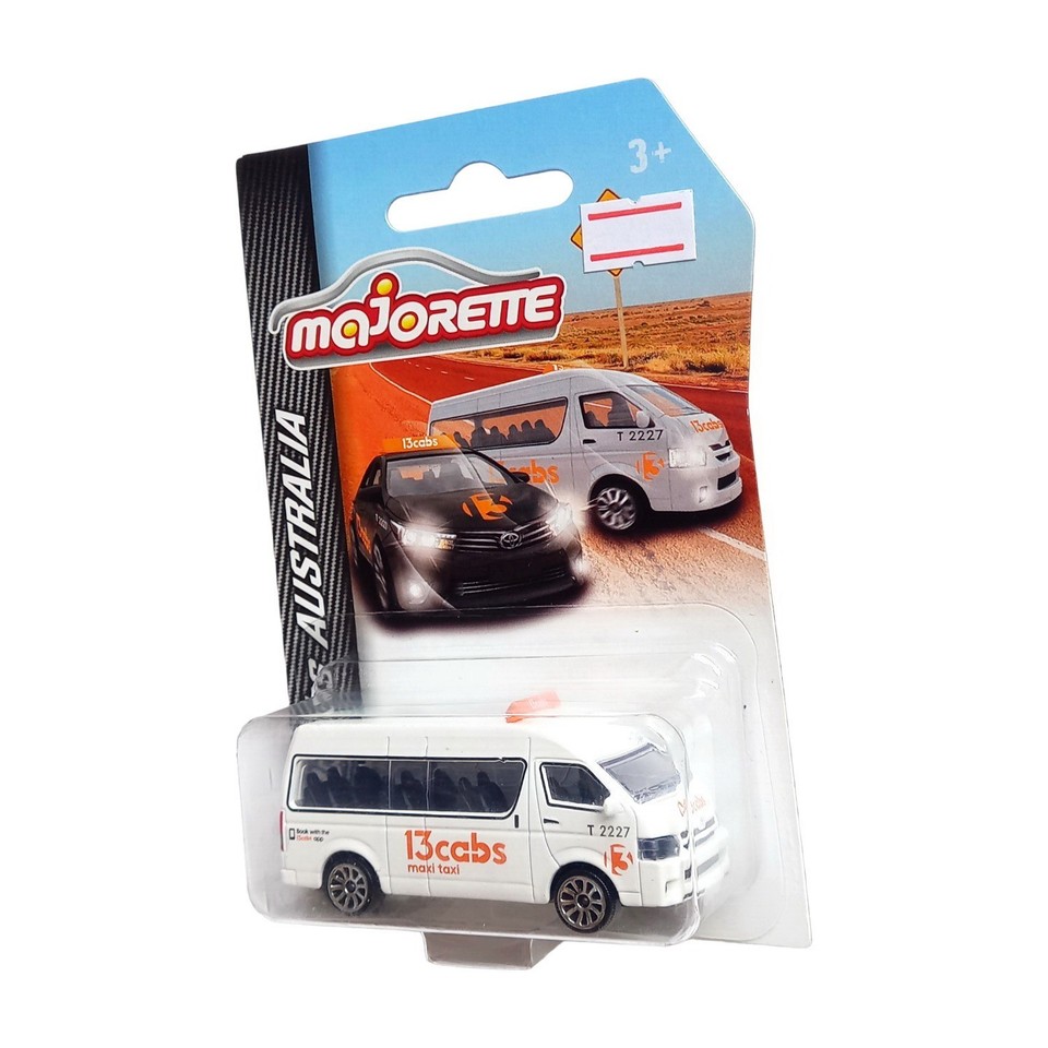 Majorette Toyota Hiace White 13cabs Taxi Australia Maxi Diecast Van 1: ...