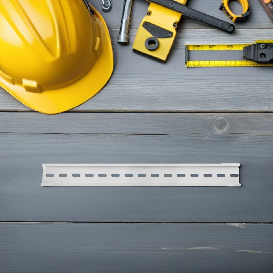 20pcs Din Rail U Shaped Guide Rail 300 mm Slotted Metal Groove Guide ...