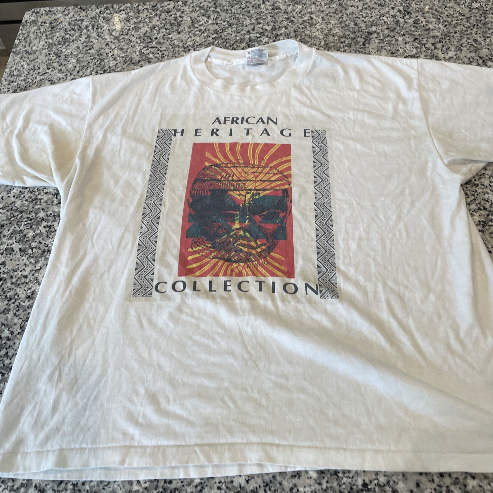 Vintage African Heritage Collection Single Stitch T S… - Gem