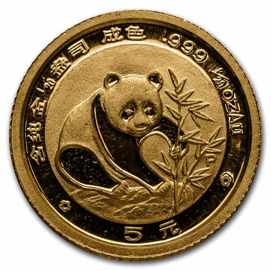 1988 China 5-Coin Gold Panda Proof Set (w/Box & COA) | eBay