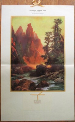 Brownwood, TX 1914 21x33 Advertising Calendar: 'Coggin National Bank ...