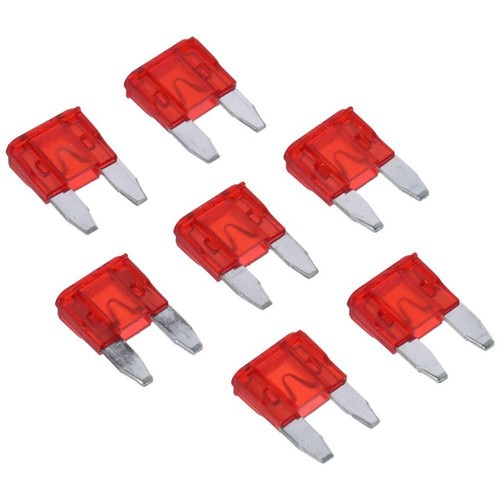 100Pcs Plastic and metal 10A Automotive Blade Fuses Trucks 686811001872 ...