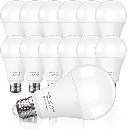 150-200W Equivalent 23W LED Bulb, A21 LED Super Bright Light Bulb, 2500 ...
