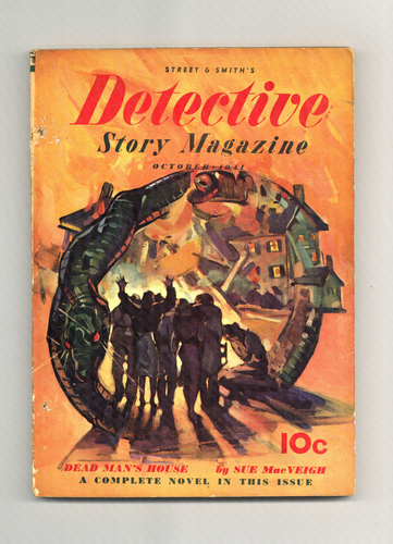Detective Story Magazine Pulp 1st Series Oct 1941 Vol. 162 #6 VG ...