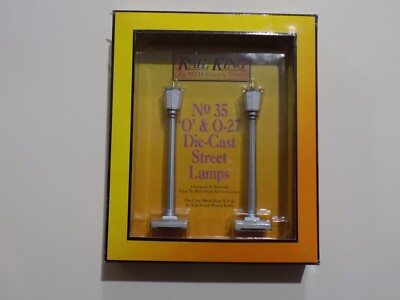 Rail King MTH Trains #35 Aluminum Metal Street 2 Lamp Post Set Item ...