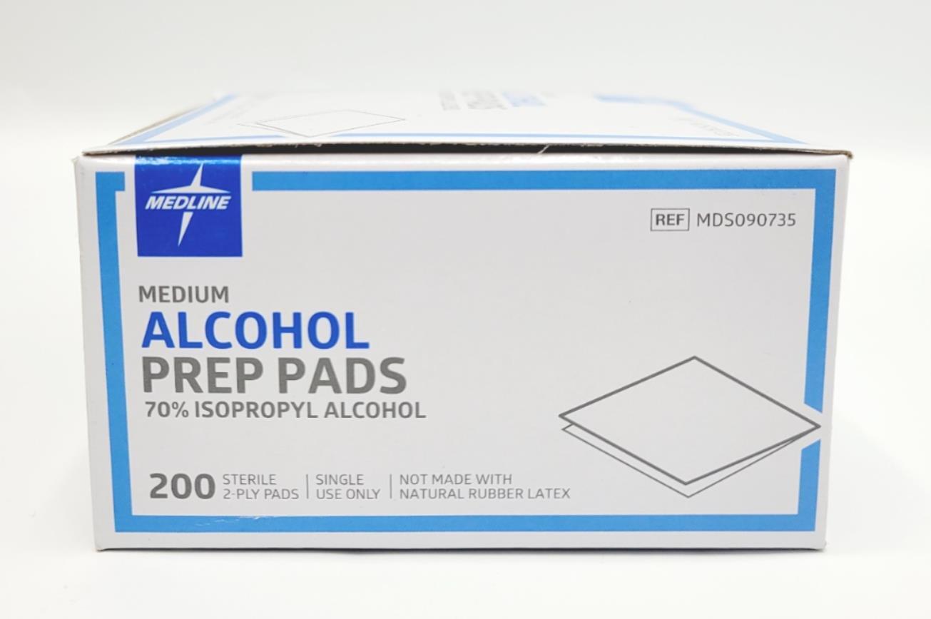 Medline Sterile Alcohol Prep Pads, Medium - 3000 Each/Case for sale ...