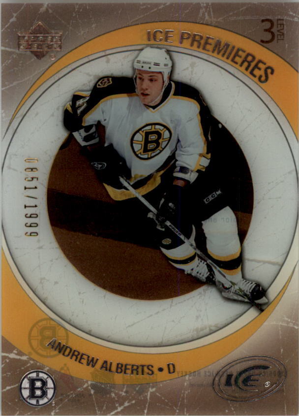2005-06 Upper Deck Ice #120 Andrew Alberts RC | eBay