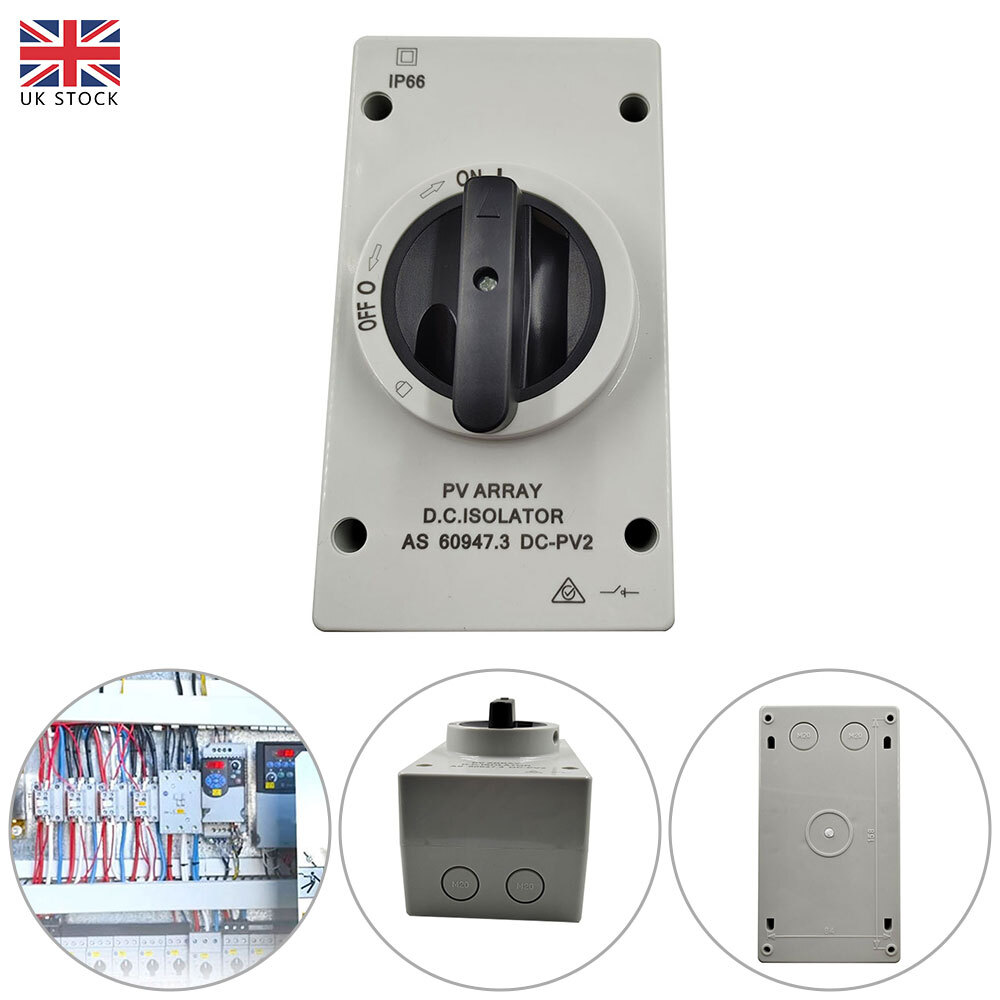 32A 2 POLE/4 POLE 1000V DC IP66 SOLAR/PV | Grelly UK