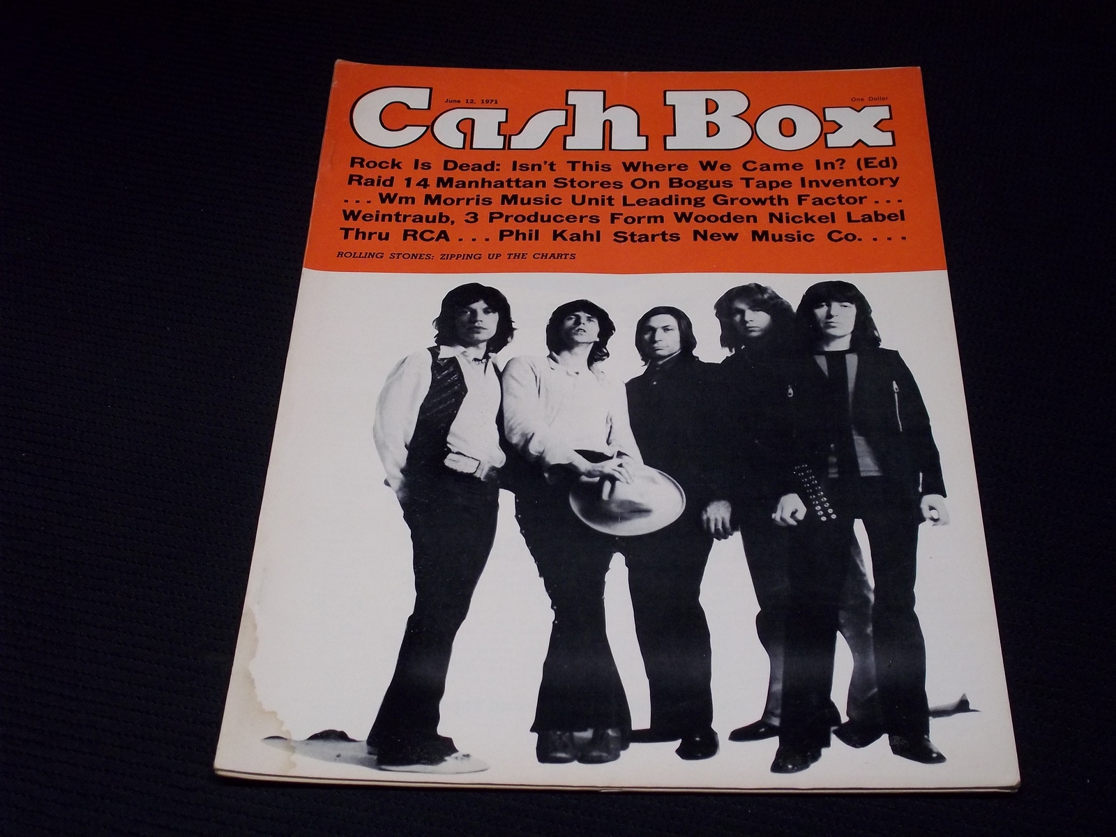 1971 JUNE 12 CASH BOX MAGAZINE - THE ROLLING STONES FRONT COVER - H 769 ...
