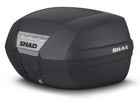 SHAD SH44 Motorcycle Top Box Black 44L Waterproof 2 Helmet Case Luggage ...