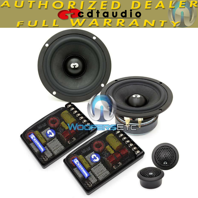 CDT AUDIO ES-42i CAR 4" 150W RMS COMPONENT SPEAKERS MIDS TWEETERS CROSSOVERS NEW | eBay
