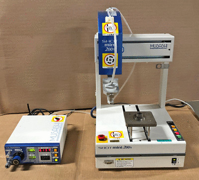 Musashi Engineering Shot Mini 200S-4A +ML-5000SX Desktop Adhesive UV ...