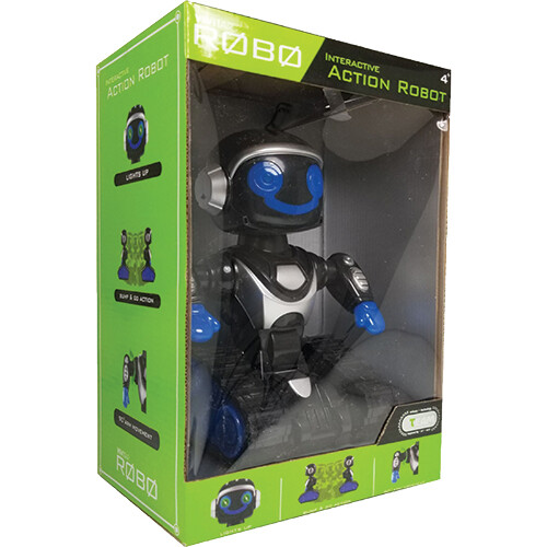 Kids Tech Va90021 Interactive Action Robot Steam Vivitar Robo Lights ...