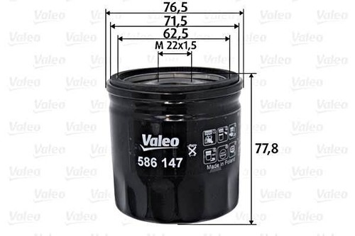 VALEO Oil Filter For FORD PEUGEOT CITROEN LAND ROVER Tourneo Custom ...