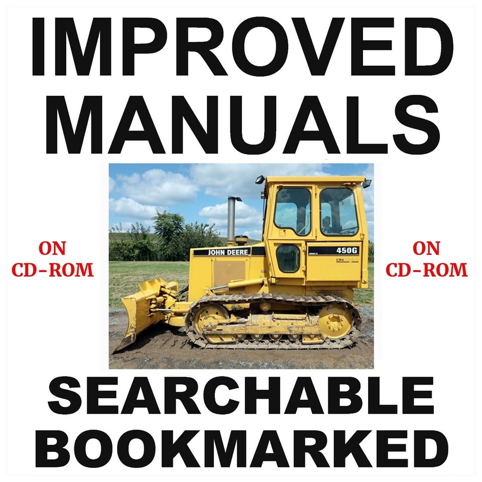 John Deere 450G, 455G, 550G, 555G, 650G Crawler Repair Service Manual CD TM1404 | eBay