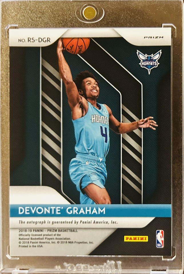 Devonte Graham 2018-19 Panini Prizm Rookie Signatures Silver Auto RC # ...