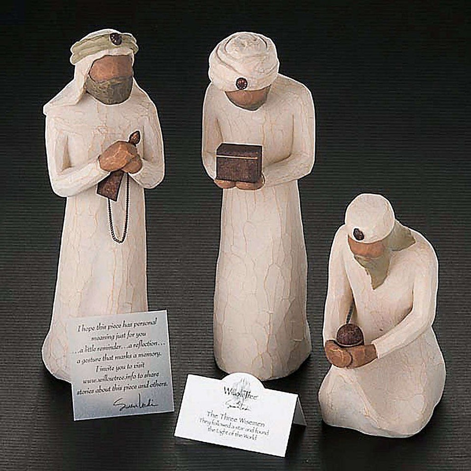DEMDACO Willow Tree Three Wisemen nativity figures_sculpted hand ...