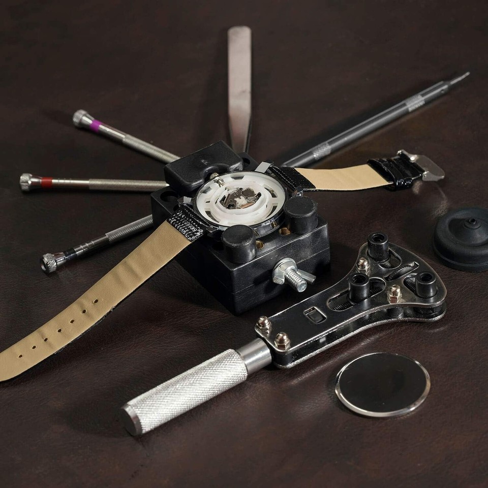 Watch Repair Kit, 187Pcs Watch Tool Kit with Watch Link Pin Remover ...