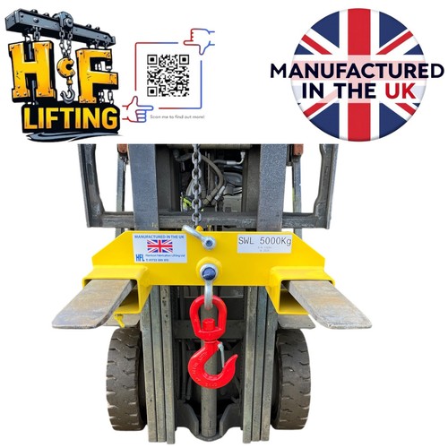 5000 Forklift Lifting Hook Attachment ,Telehandler Crane Jib with tie ...