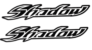 HONDA SHADOW OUTLINED TANK FENDER STICKERS DECALS (2x) | eBay