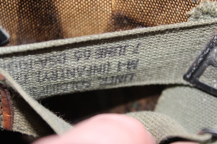 US Military Vietnam M1 Steel Pot Helmet with Liner Mitchell Camouflage ...