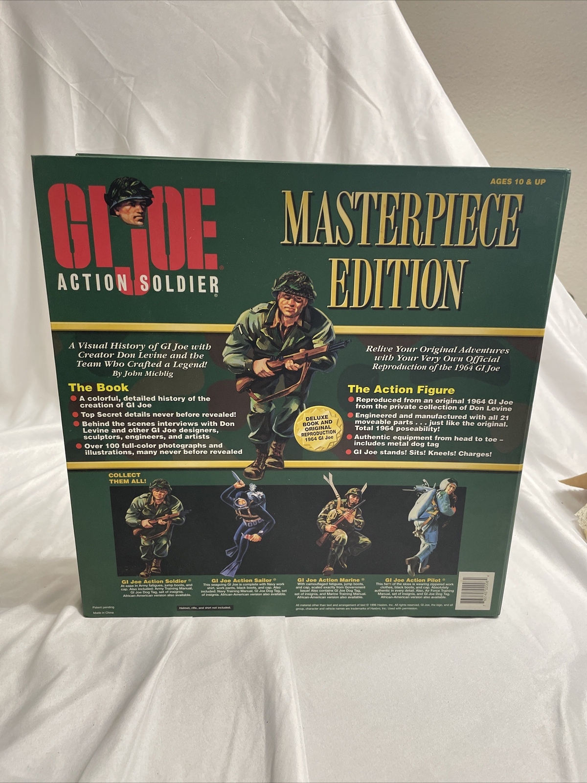 RARE 1996 Hasbro Gi Joe African American Action Soldier Masterpiece ...