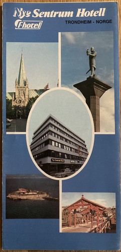 1970s NYE SENTRUM HOTEL TRONDHEIM NORWAY BROCHURE FOLDER TRAVEL ! | eBay