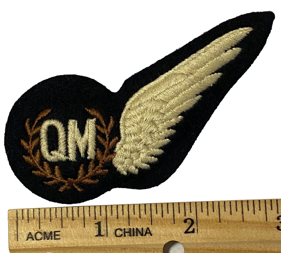 WW2 ROYAL AIR FORCE RAF QUARTERMASTER WING UNIFORM HALF BREVET PATCH | eBay
