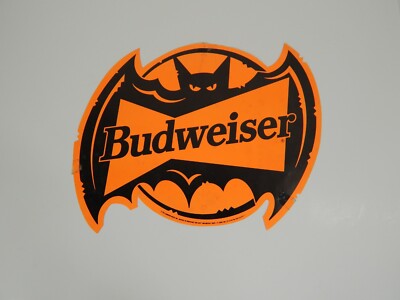 1993 Budweiser Bud Light Bat Halloween Poster 12" x 15" 2-Sided | eBay