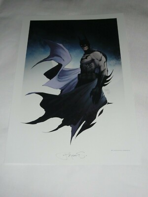 New Batman Art Print By Michael Turner Sign By Peter Steigerwald 13x19 ...