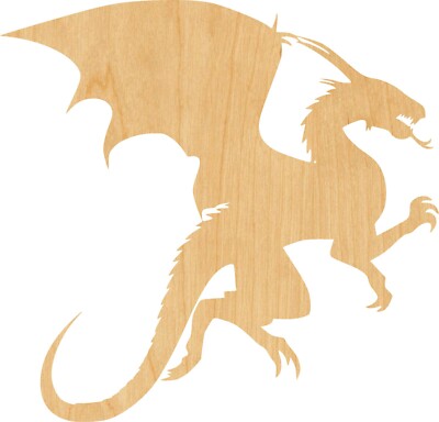 Dragon 4 Laser Cut Out Wood Shape Craft Supply - Woodcraft Cutout | eBay