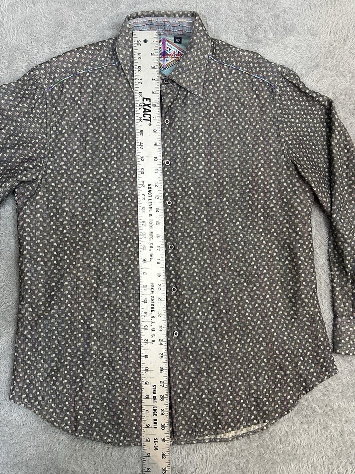 Robert Graham Shirt Mens XL Colorful Dot Flip Cuff Button Up | eBay