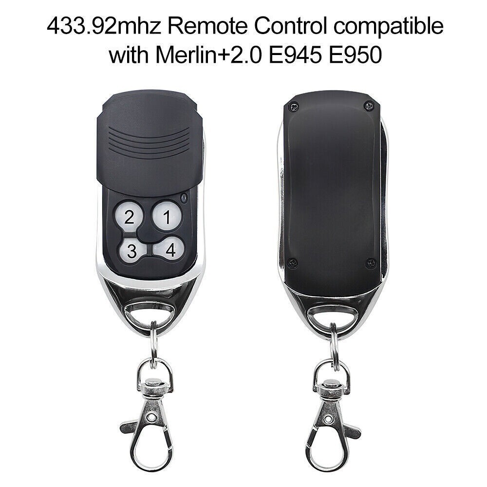 Electric Gate Garage Door Remote Control Key Fob 433mhz For Merlin+2.0 ...