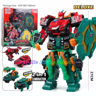 Quantum Heroes Dinoster Guardian Deluxe Raptor Chyron Transform Robot ...